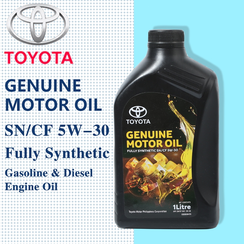 Toyota Genuine Motor Oil SN/CF 5W-30 1L Car Fully Synthetic Gasoline and Diesel Engine Oil 1 ...