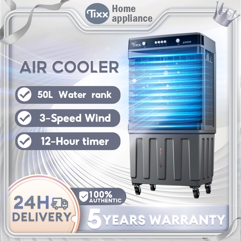 Tixx Air Cooler Fan Mobile Telecontrol with HEPA Air Filter for Pet ...