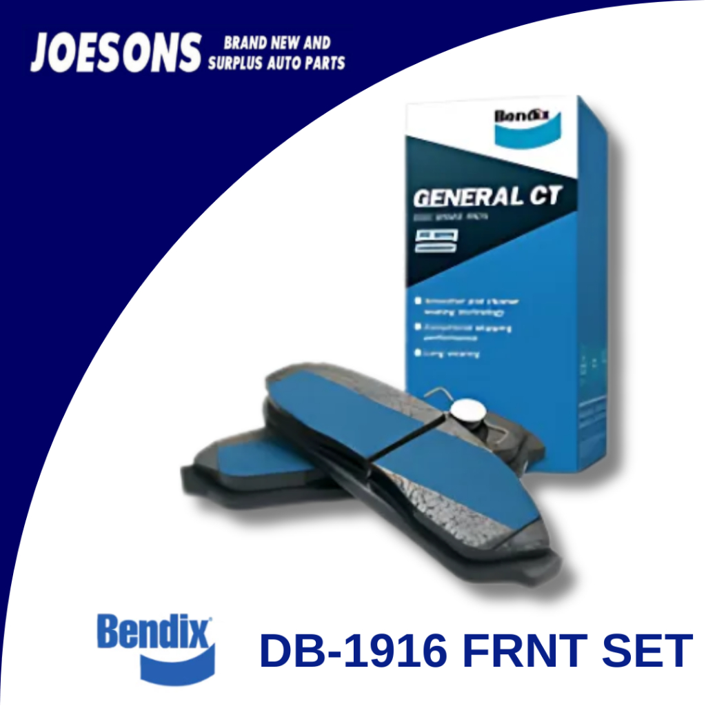 DB-1916 BRAKE PAD FRONT SET FOR MITSUBISHI MONTERO SPORT 2.4, 2016-2024 STRADA 2019-2024 (BENDIX ...