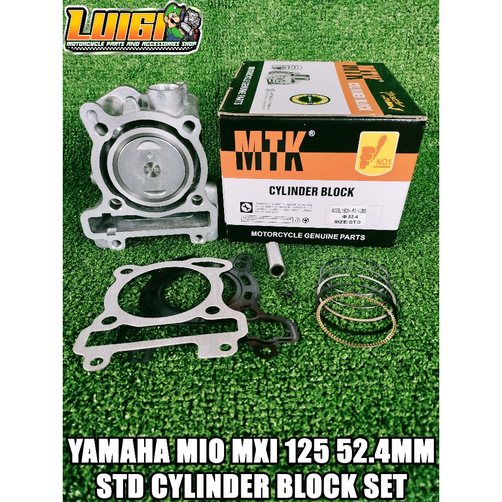 MTK CYLINDER BLOCK SET FOR YAMAHA MIO MXI 125 FI 52.4MM STANDARD ...