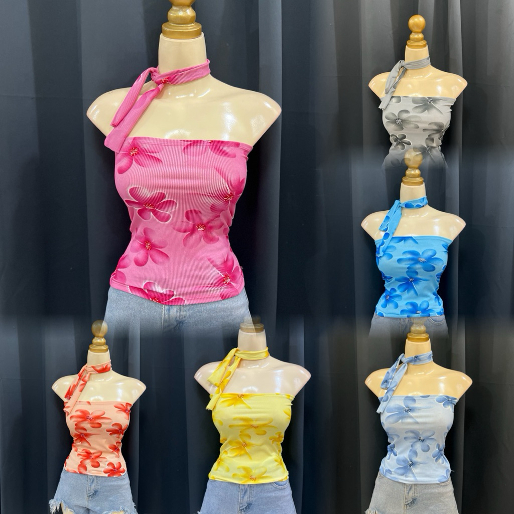 3D TUBE TOP WITH NECKBAND | Shopee Philippines