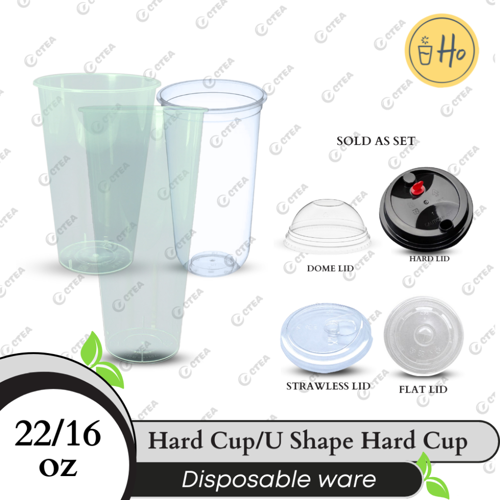Hard Cup 90mm 16OZ / 22OZ with LIDS (100PCS) | Shopee Philippines