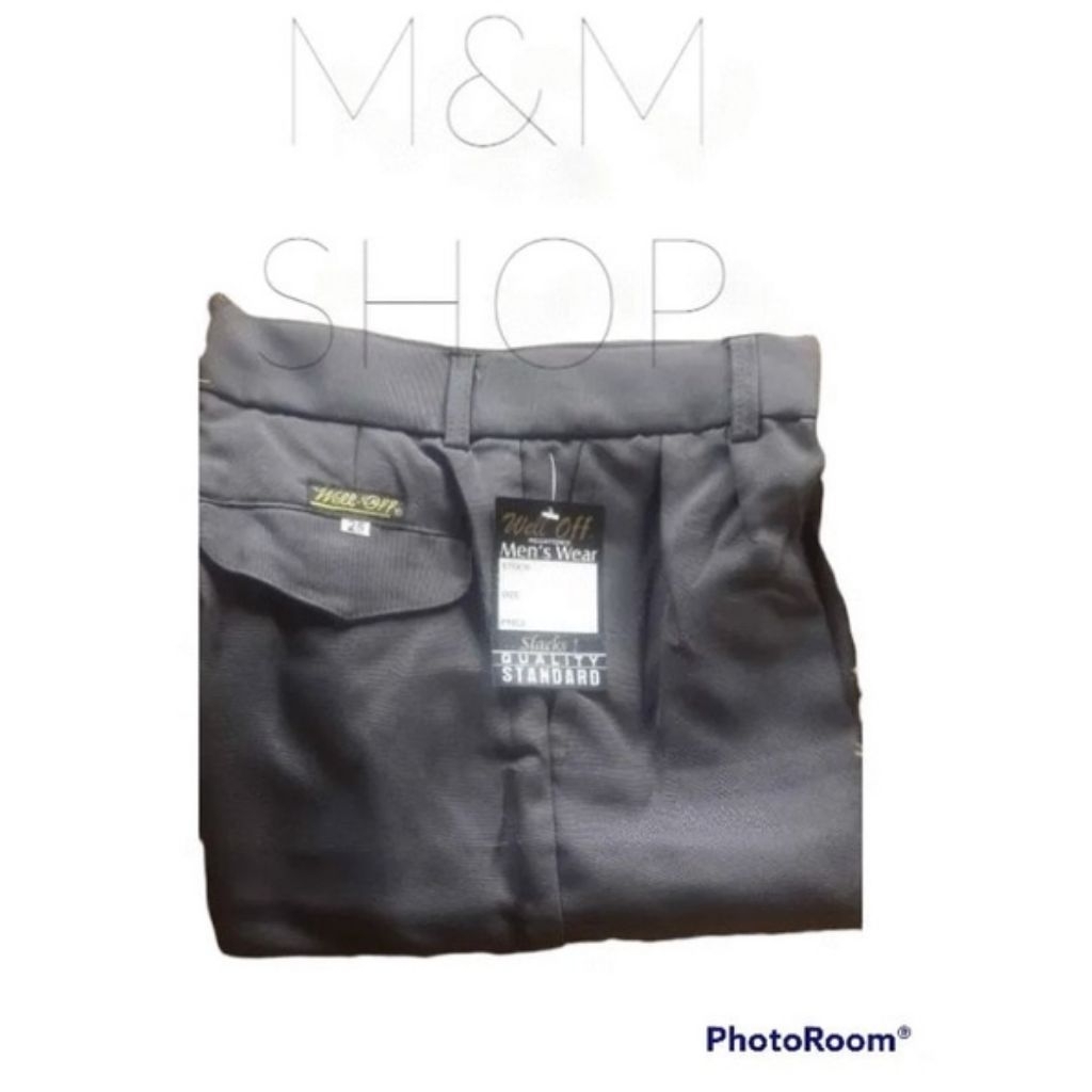 Well off slacks for men, Gray | Shopee Philippines