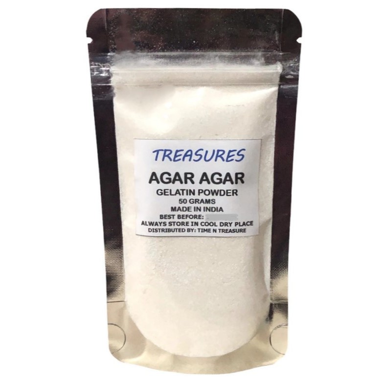 Treasures Agar Agar Gelatin Powder - Vegan/Vegetarian - 100% Pure ...
