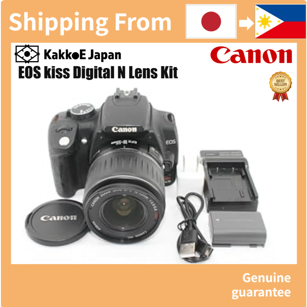 Pre-loved Canon EOS Kiss Digital N Lens Kit Black Good condition set ...