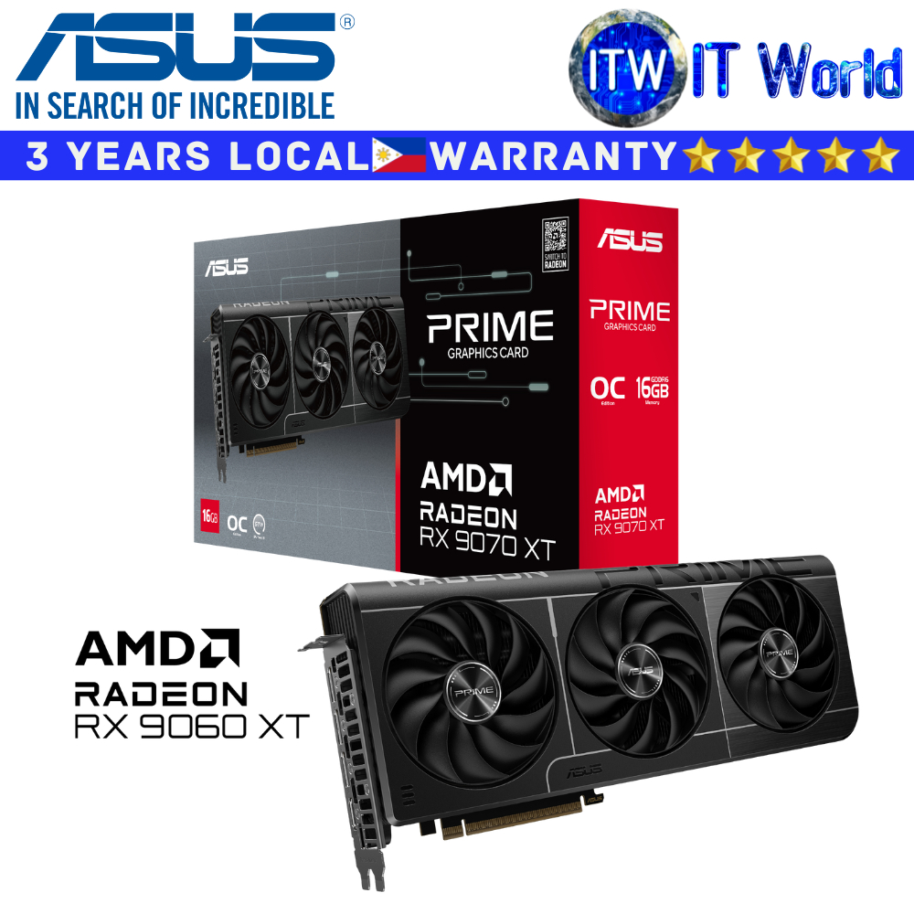Itw | ASUS RX9070 XT 16GB GDDR6 OC Prime AMD Radeon Graphic Card (PRIME-RX9070XT-O16G) | Shopee ...