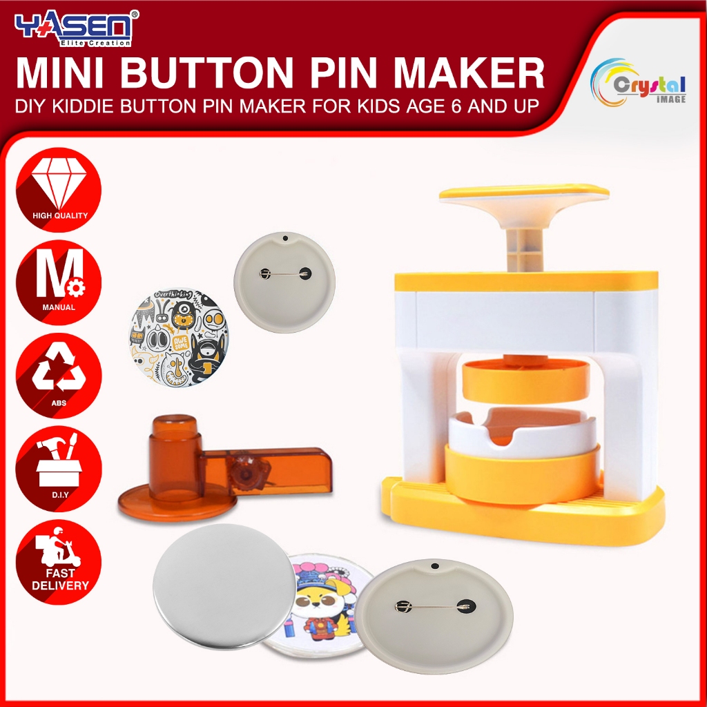 Mini Button Pin Maker | DIY Kiddie Button Pin Machine | Easy Use | For ...