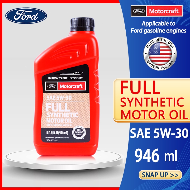 Ford Motorcraft Full Synthetic Motor Oil 5W-30 946 ml For Ford Focus/Ford Fiesta/Ford Ecosport ...