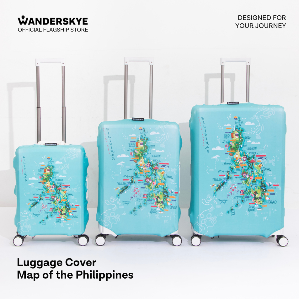 Wanderskye Luggage Cover I Map of the Philippines | Shopee Philippines