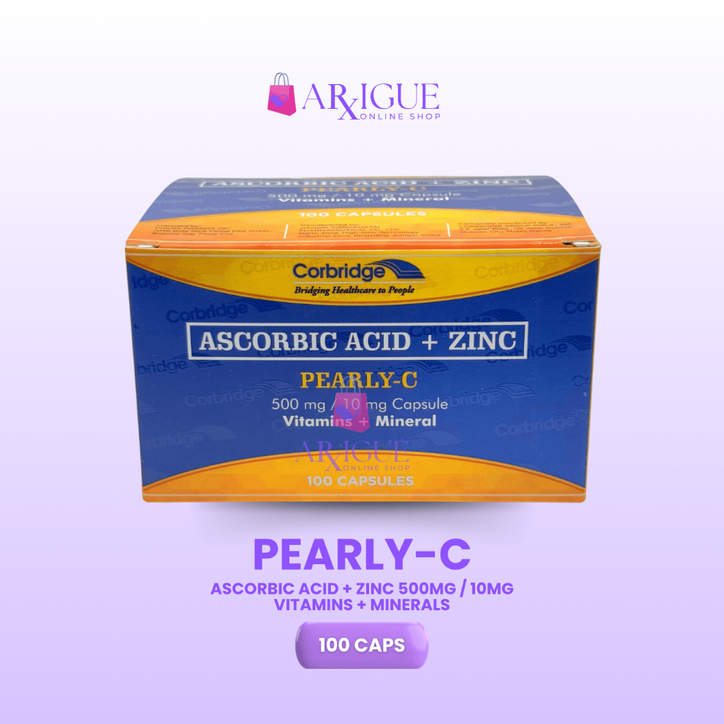PEARLY-C (ASCORBIC ACID +ZINC) BOX OF 100'S expiration APRIL2028 | Shopee Philippines