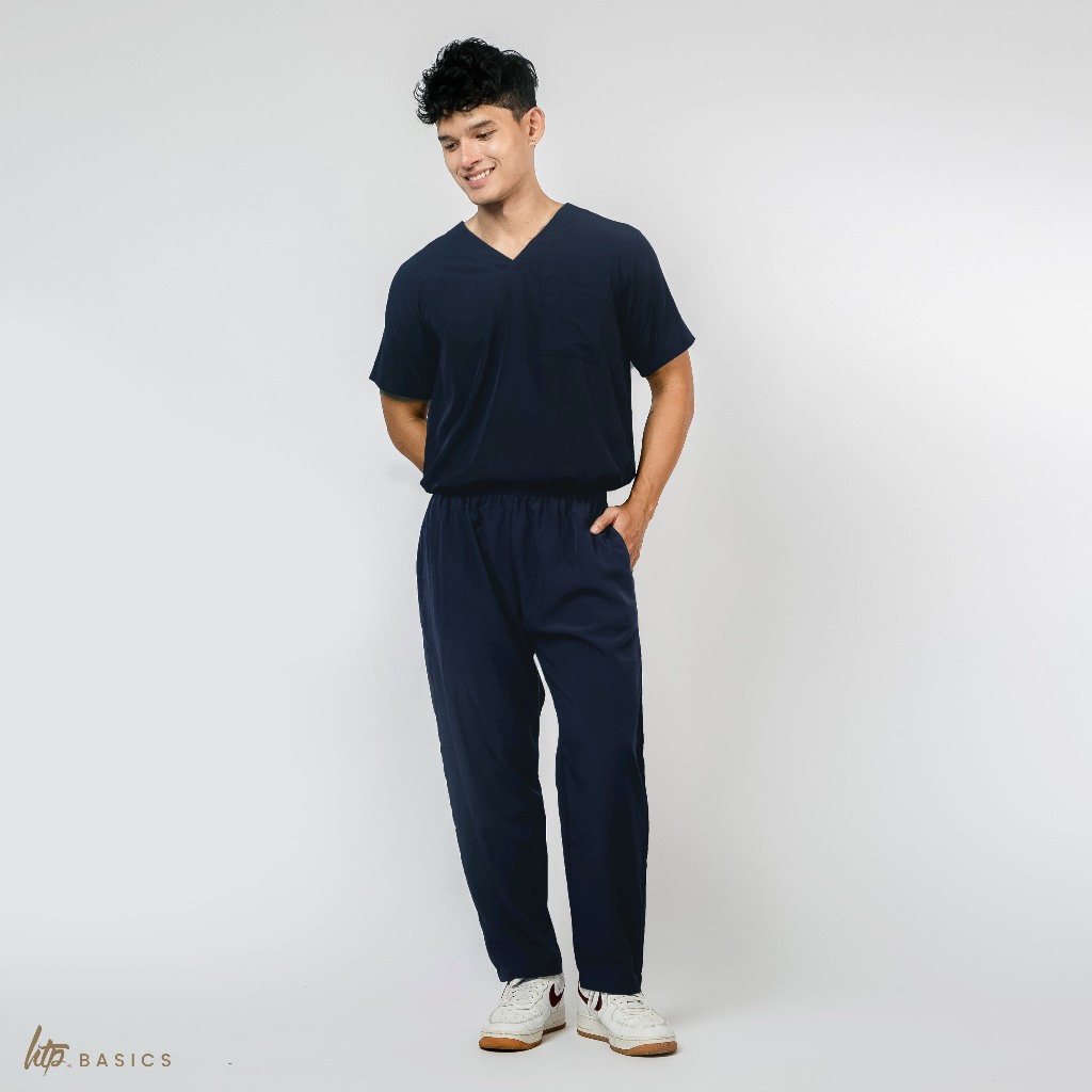 HTP Basics Unisex 5 Pocket Scrub Suit For Nurse/Doctor Uniform Scrubs ...