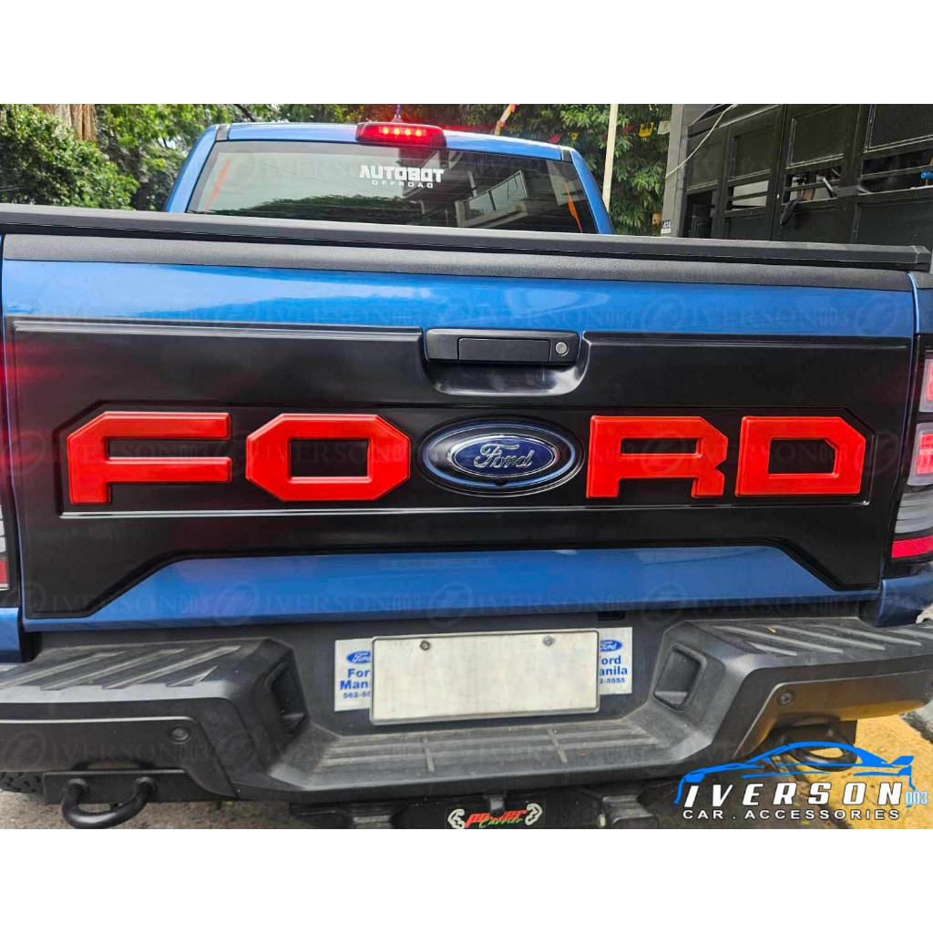 Rear Cladding with Hole for Ford Ranger (Red) | Shopee Philippines