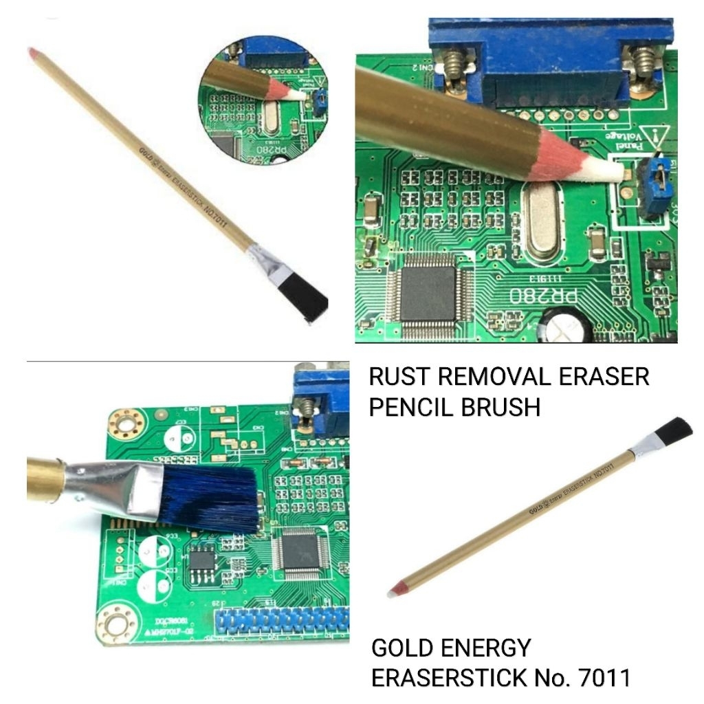 RUST REMOVAL ERASER PENCIL WITH BRUSH FOR Mobile&Computer Circuit Board ...
