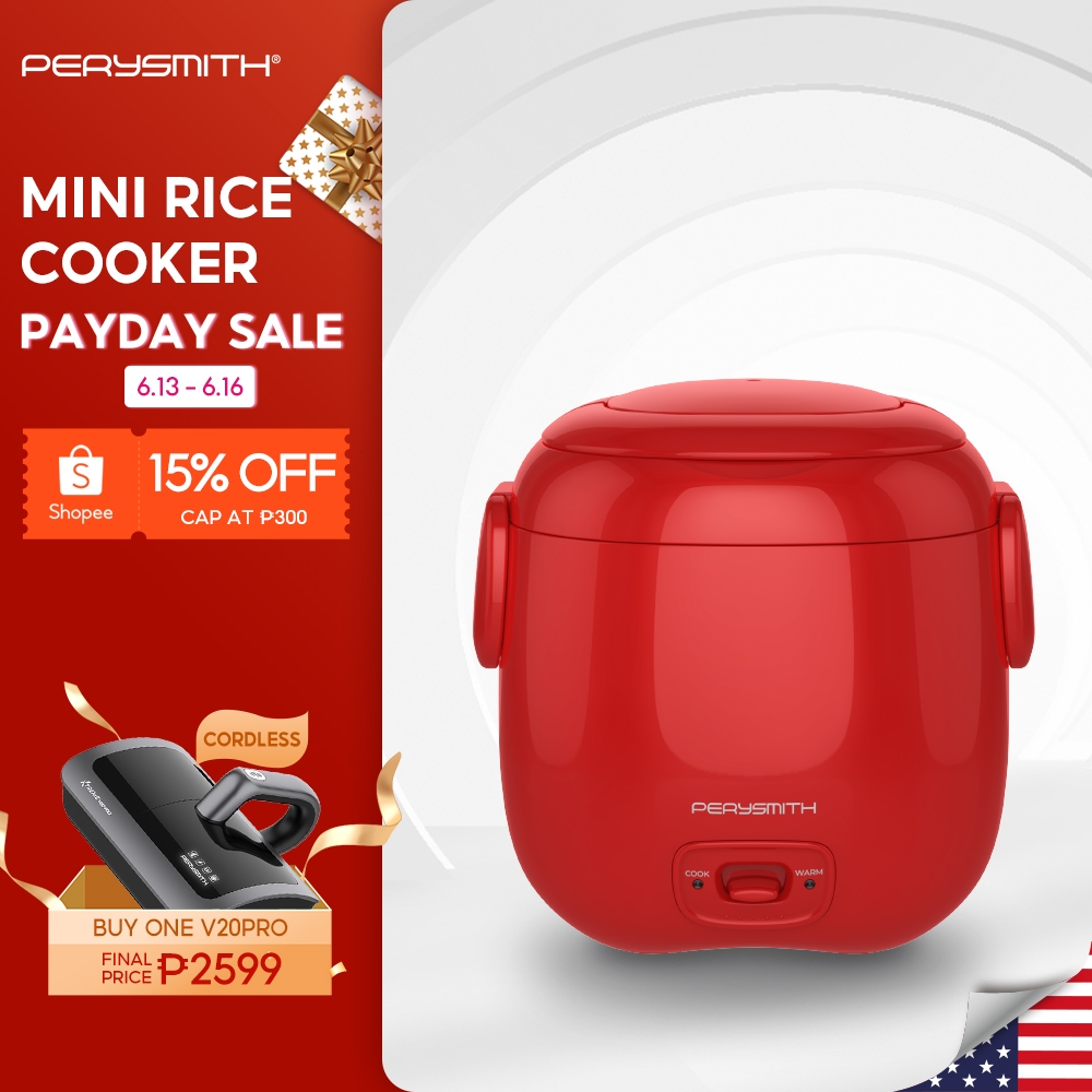 PerySmith Q10 Mini Rice Cooker EasyCooking Series 1 Liter | Shopee ...