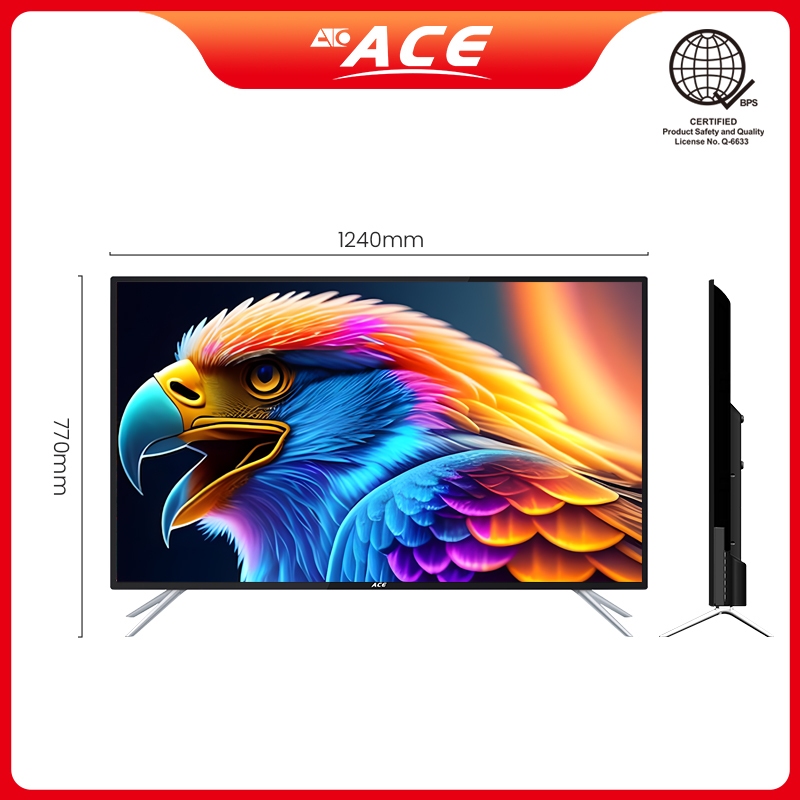 ACE 55" UHD 4K Smart Google TV DN4 LED-805 (Android 14, Netflix ...