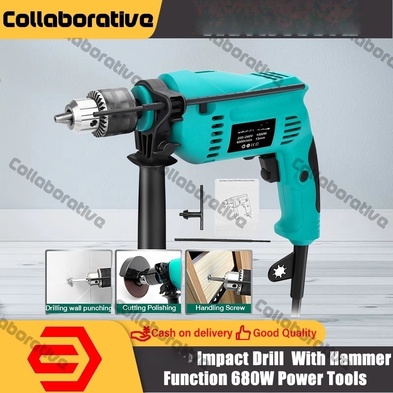 Impact Drill With Hammer Function 680W Power Tools | Shopee Philippines