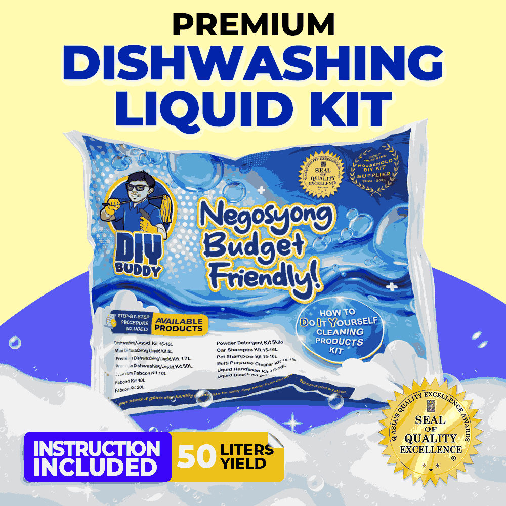 PREMIUM DISHWASHING LIQUID KIT - 50Liter Yield (DIY Buddy) | Shopee ...