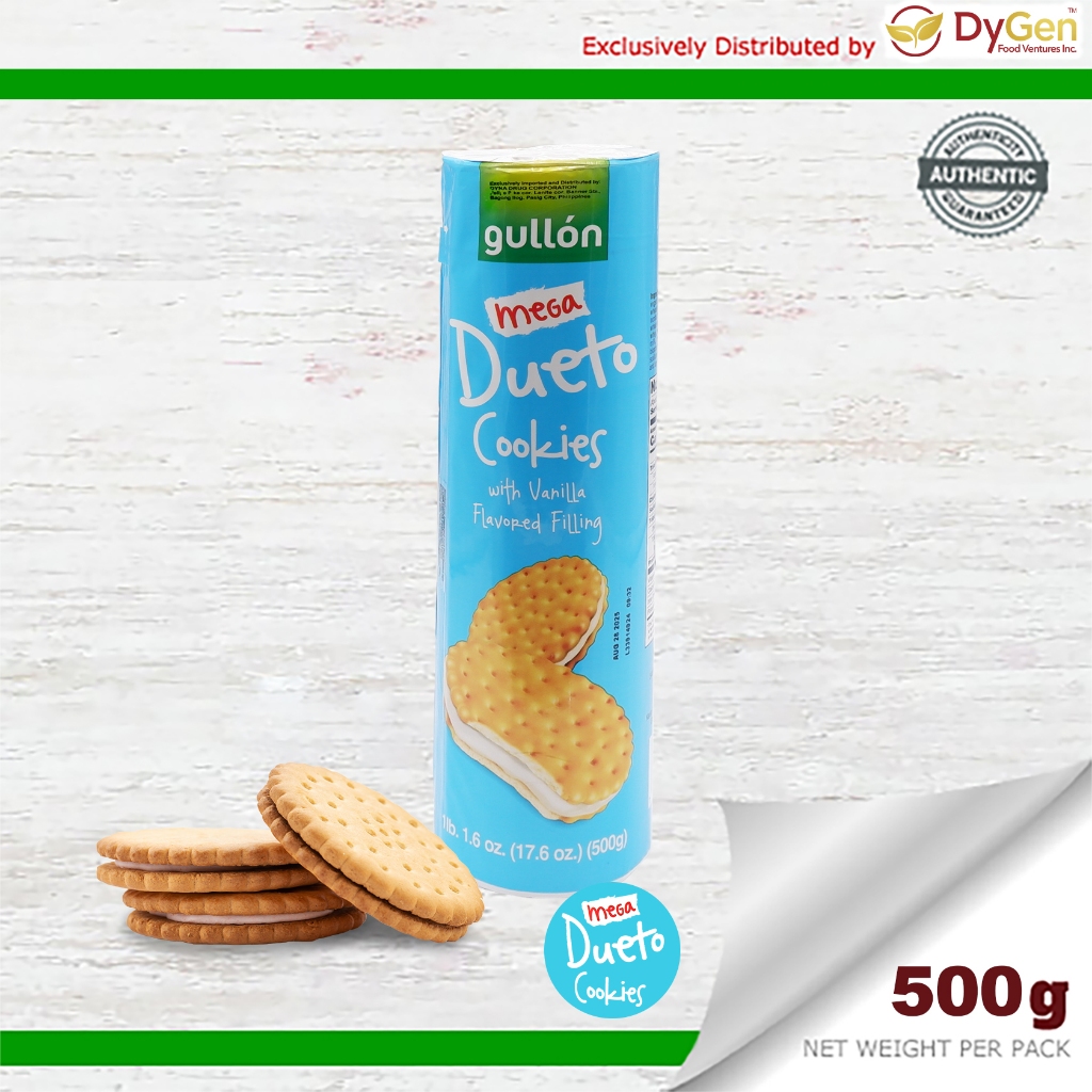Gullon Mega Dueto Duo Vanilla Biscuits 500g | Shopee Philippines