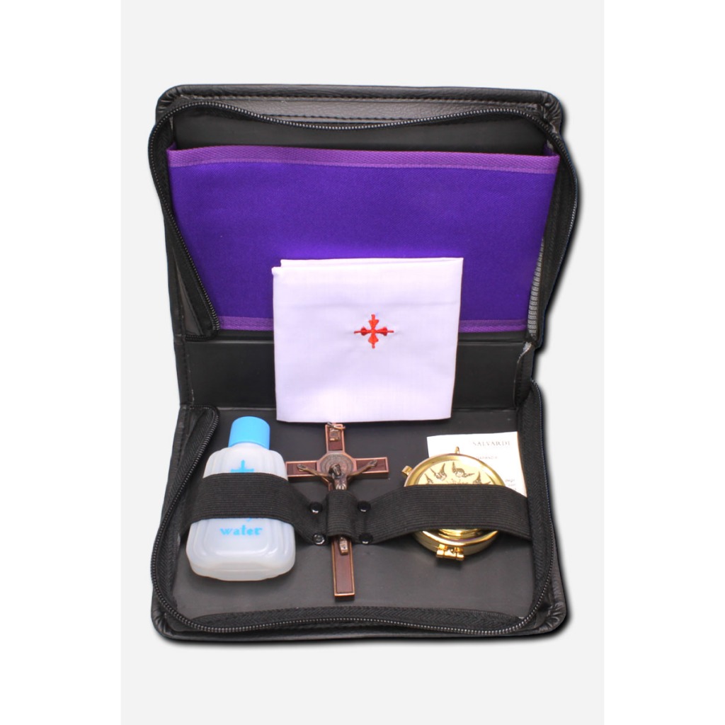 Lay Man - Sick Call Kit Brown Cross - Complete Set, Layman’s Anointing ...