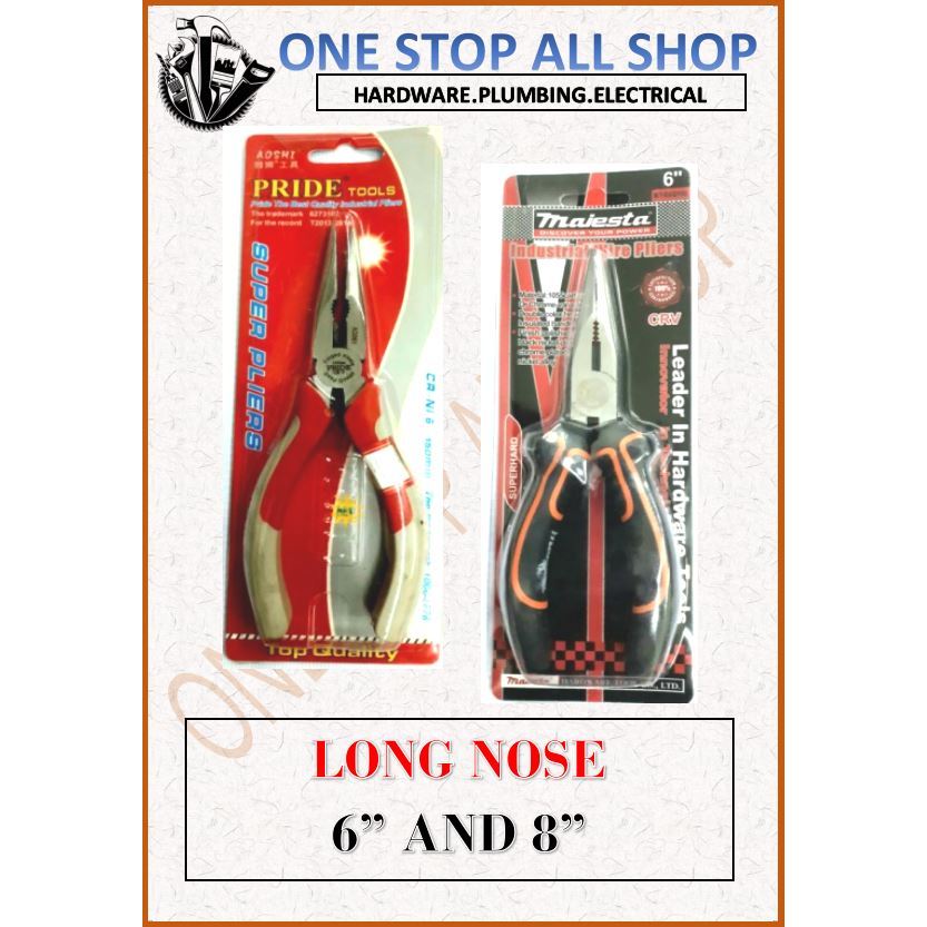 AOS TOOLS ( LONG NOSE ) 6 " AND 8 " | Shopee Philippines