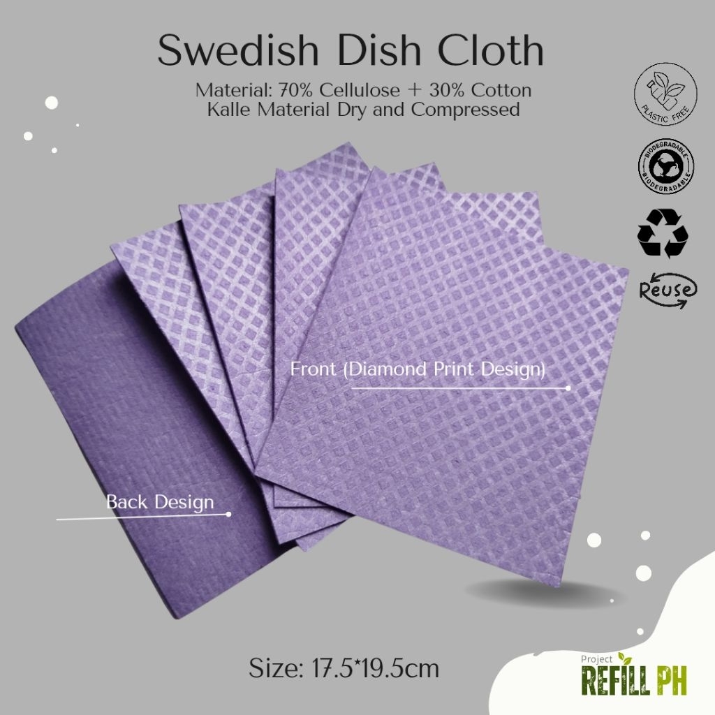 Swedish Dish Cloth Dry and Compressed! Sold per Piece (Cellulose ...