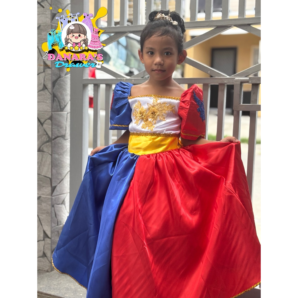 BUWAN NG WIKA FILIPINIANA KIDS UNITED NATION KIDS COSTUME DRESS WITH ...
