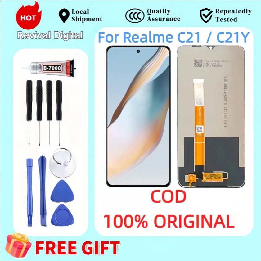 LCD for Realme C21Y / C25Y set full screen replacement | Shopee Philippines
