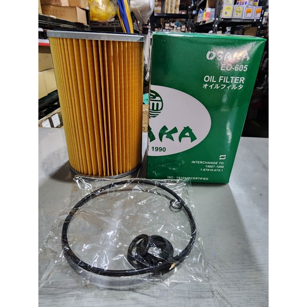 Oil Filter EO-605 for Isuzu 6BG1 / 6BF1 / 6BB1 Osaka Brand | Shopee ...