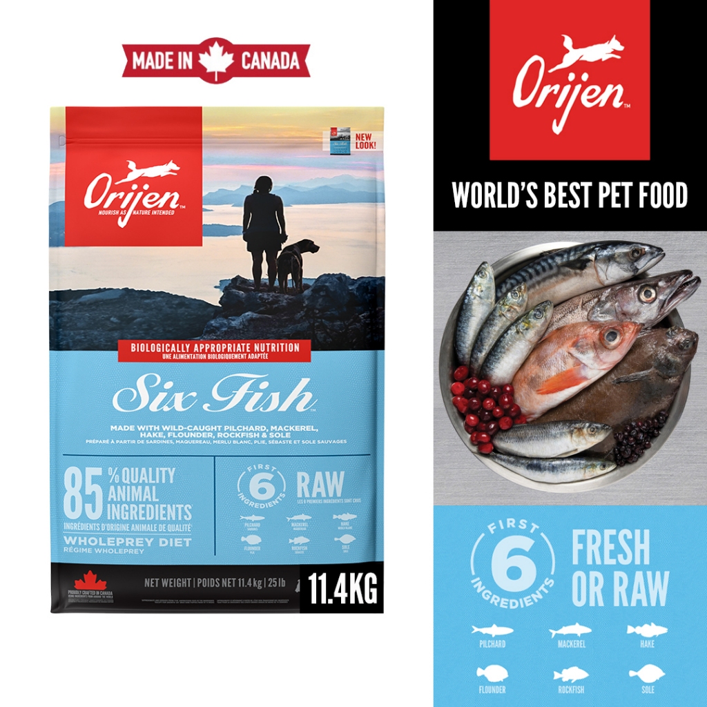Orijen Six Fish Dog 11.4kg | Shopee Philippines