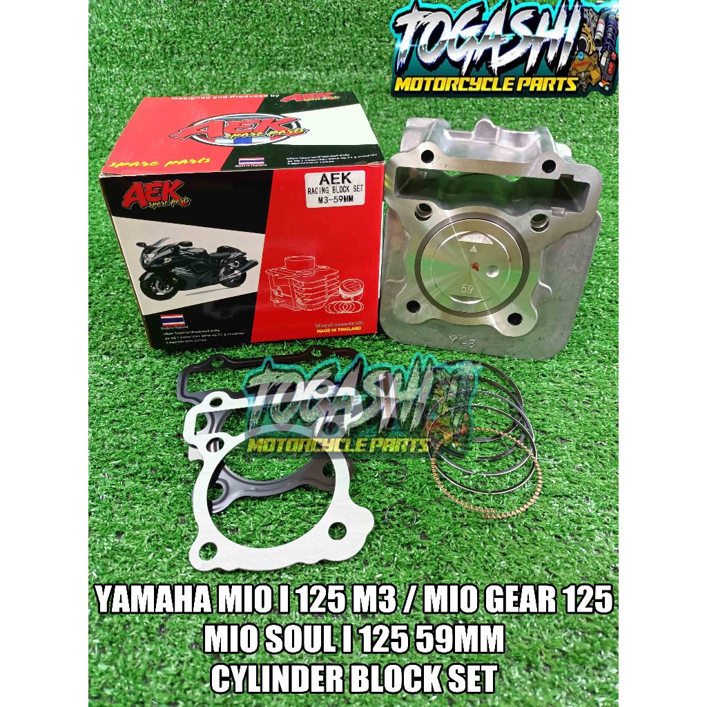 AEK CYLINDER BLOCK SET ASSEMBLY YAMAHA MIO I 125 / MIO M3 / MIO SOUL ...