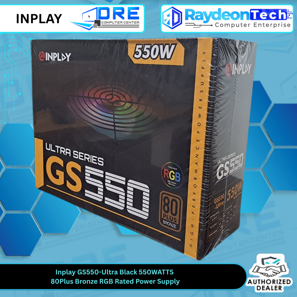 INPLAY GS550-Ultra 550W 80+ Bronze PSU | Shopee Philippines