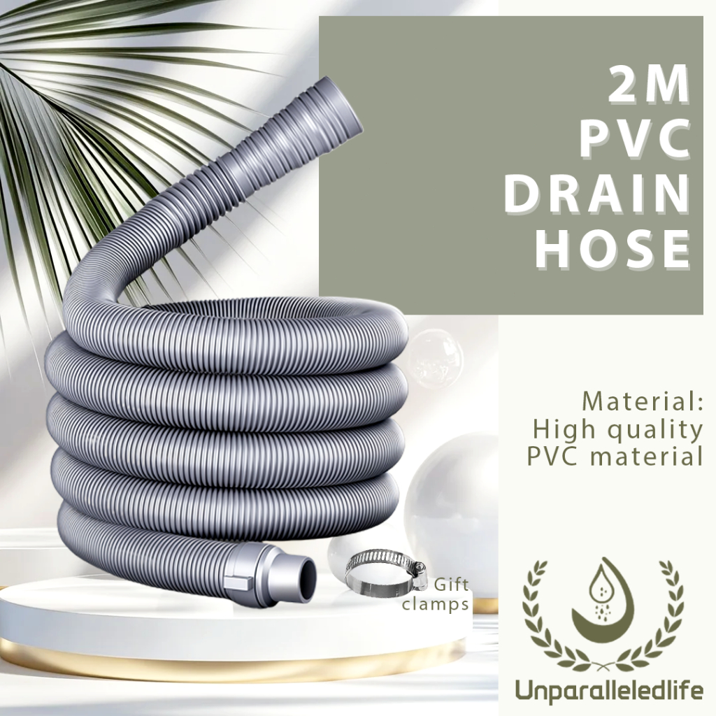 Washing Machine Drain Hose Outlet Water Pipe Drainage Pipe Soft Tube ...