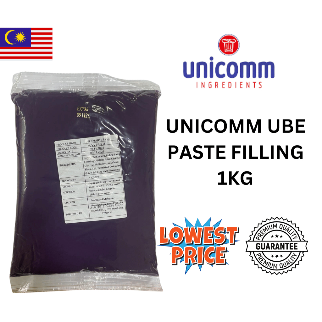 1KG Unicomm Ube Paste Filling Palaman For Ube Halaya, Halo Halo Ube ...