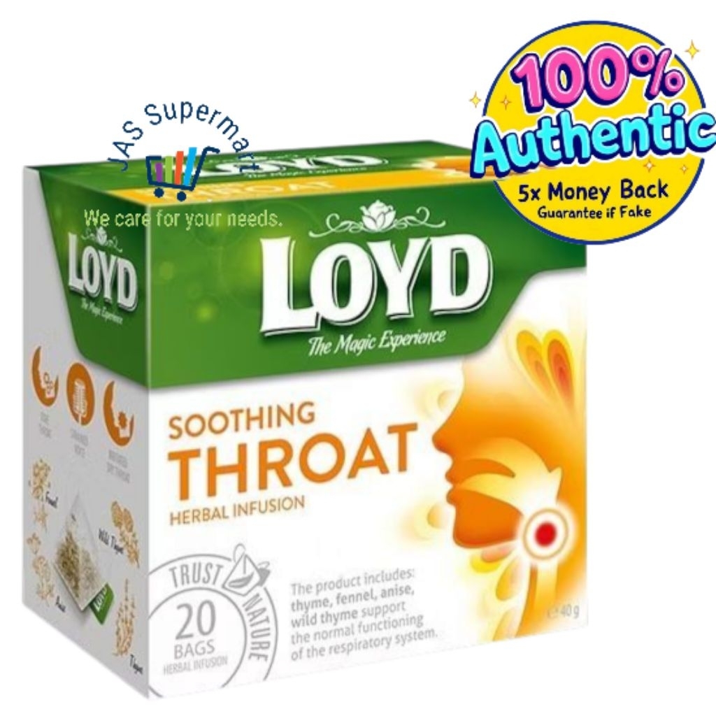 Loyd Soothing Throat Herbal Infusion Tea 20bags 40g | Shopee Philippines
