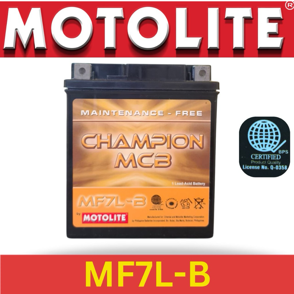 MF7L-B YTX7L - CHAMPION BATTERY (HONDA TMX150 SUPREMO ) | Shopee ...