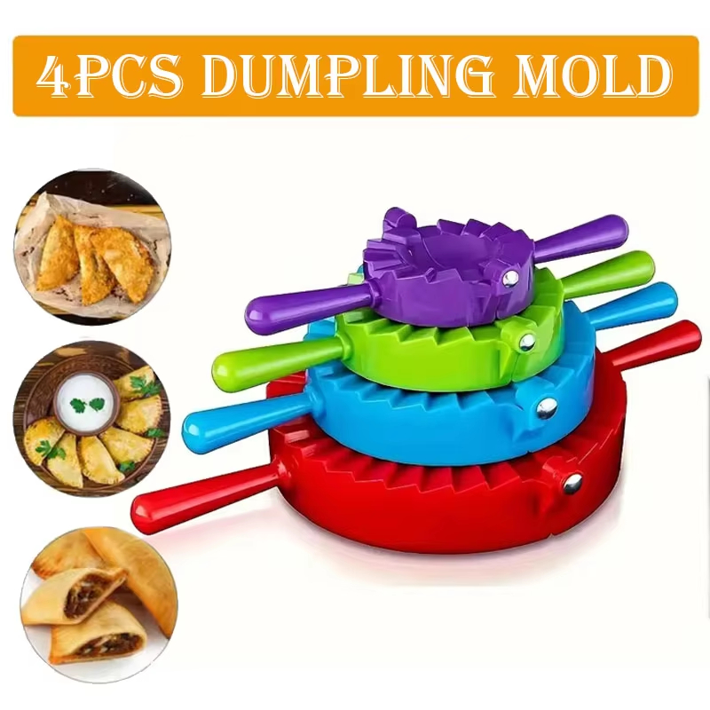 4pcs Professional DIY Dumpling Mold Dough Press Wrapper Molds Pastry ...
