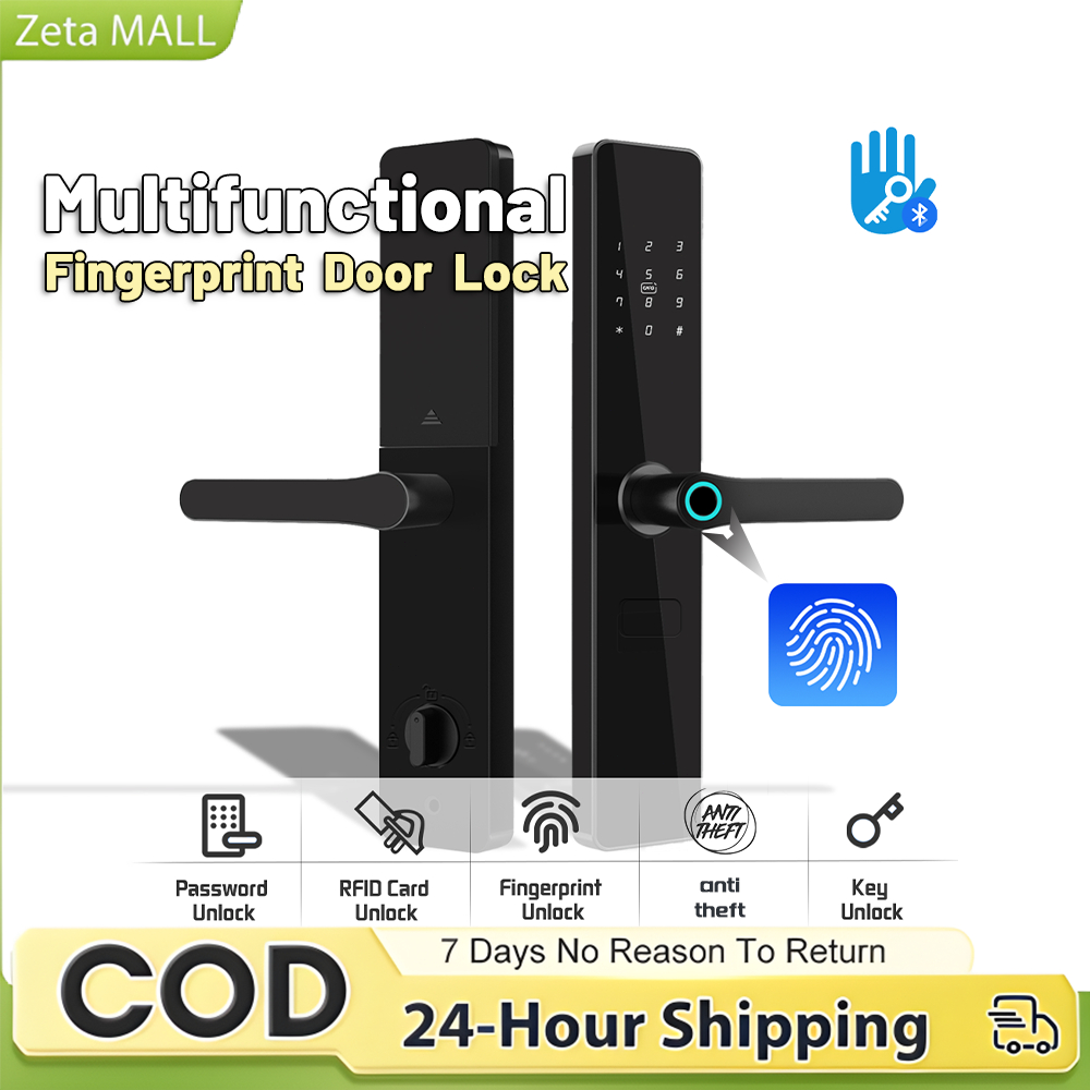 Smart Door Lock With Doorbell Digital Password Knob Lock Fingerprint ...