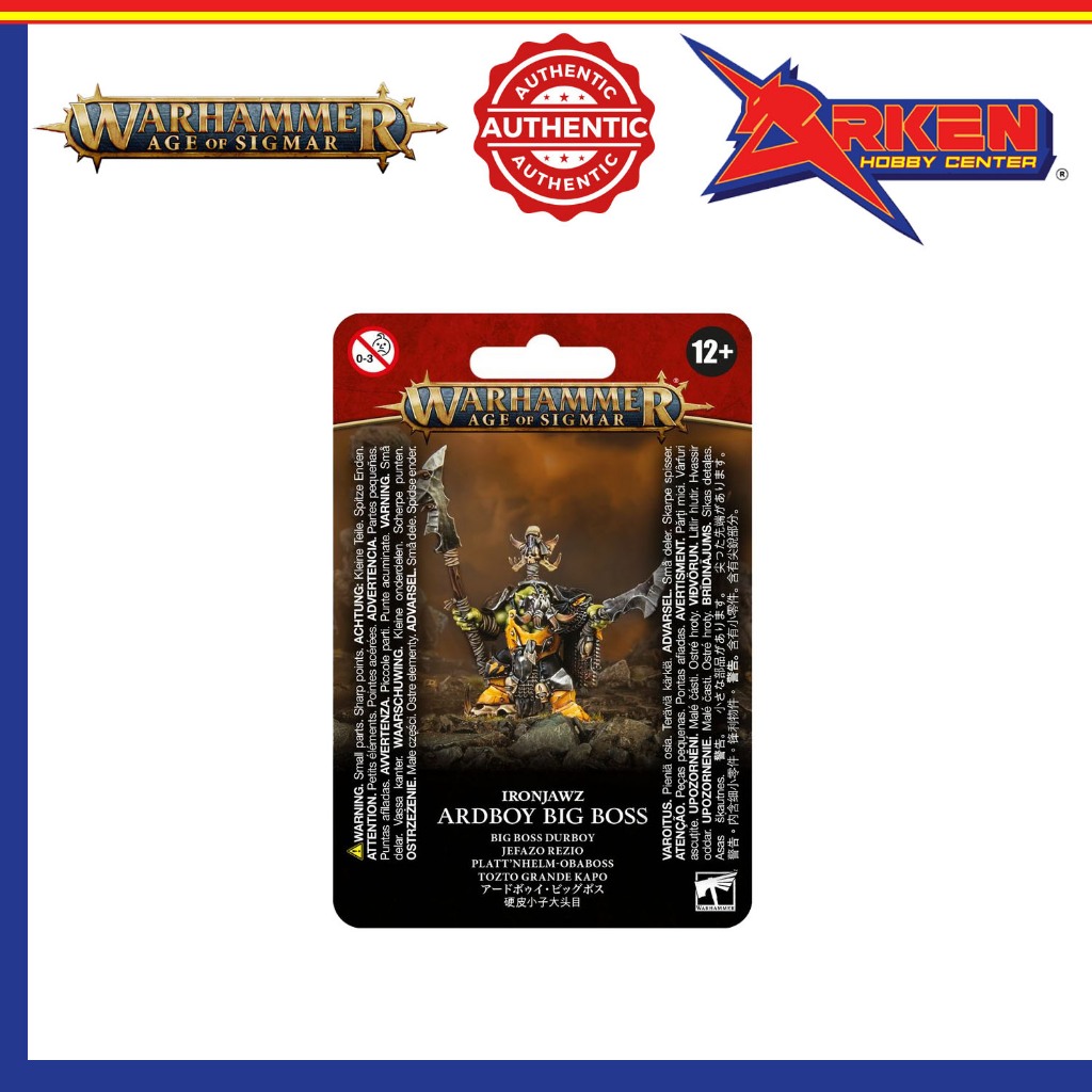 WARHAMMER Age of Sigmar: Orruk Warclans - Ironjawz Ardboy Big Boss - 1 ...