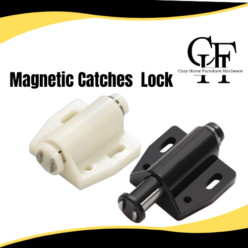 SINGLE MAGNETIC CATCHES PUSH TO OPEN (BLACK/WHITE) | Shopee Philippines