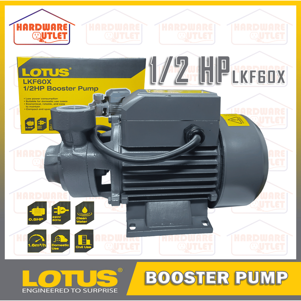 Lotus Booster Water Pump 0.5 HP LKF60X | Shopee Philippines