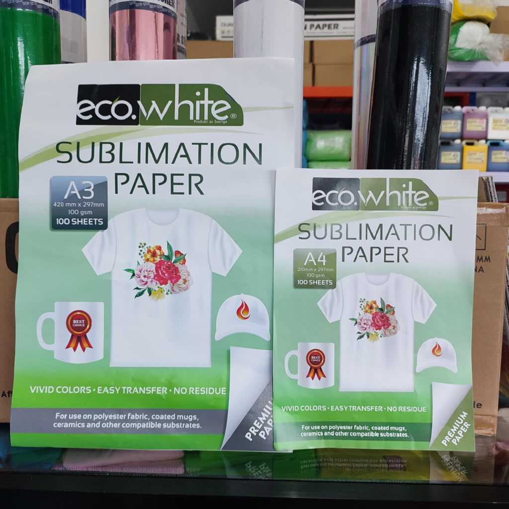 Eco White Sublimation Paper A4 AND A3 Size | Shopee Philippines