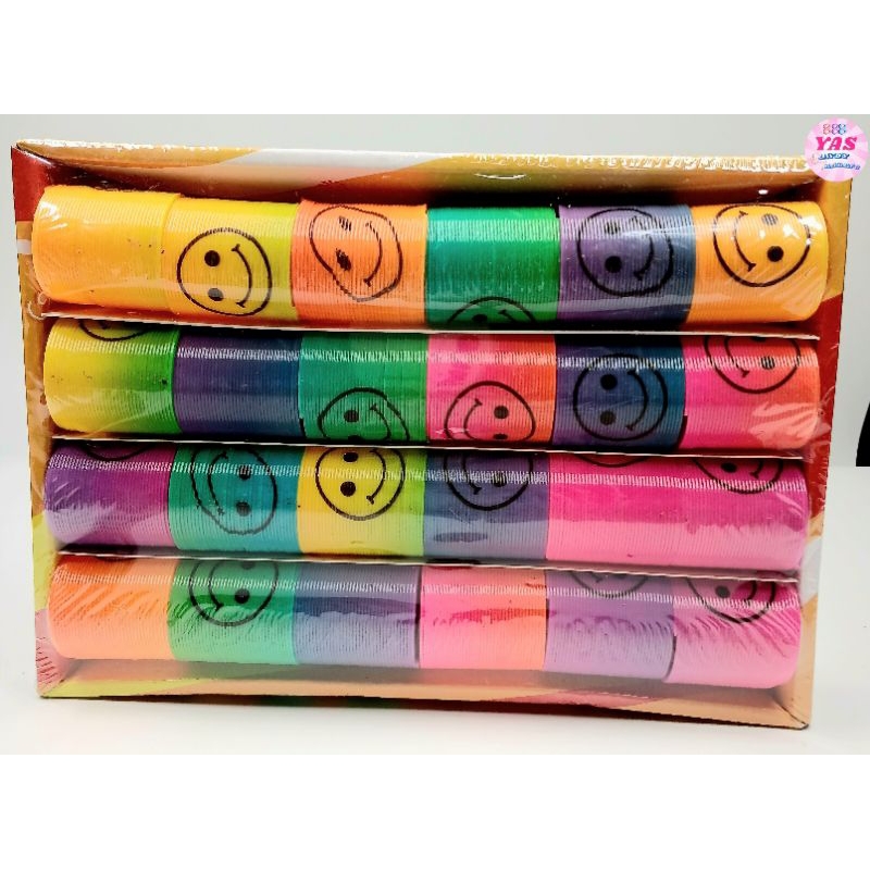 24pcs MAGIC SPRING TOY SMILEY BOX / loot bag fillers / paninda ...