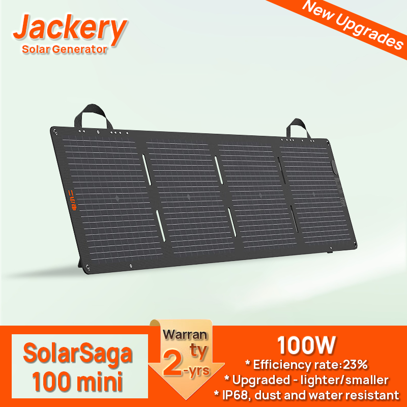 Jackery 100W Mini Foldable Portable Solar Panel Monocrystalline Silicon ...