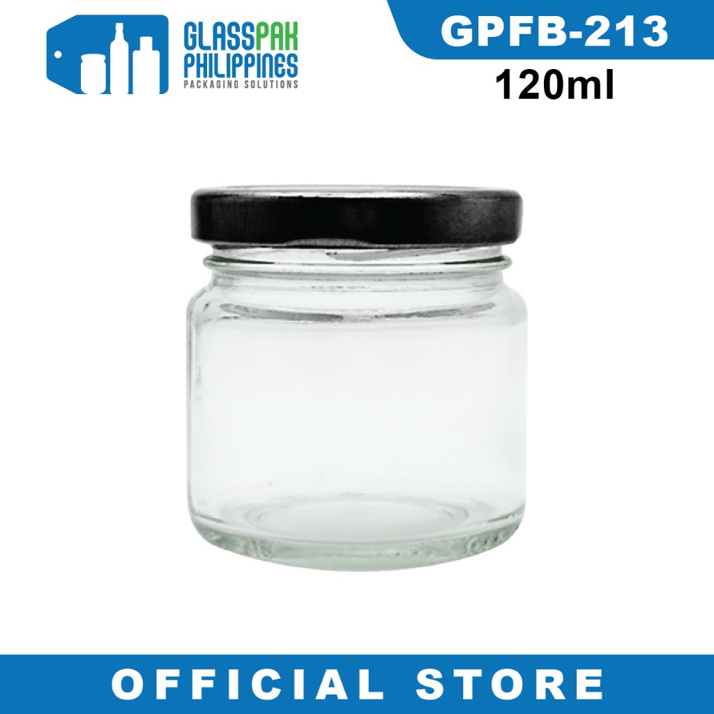 Glasspak 120ML Round Glass Jar Food Storage Honey Storage Empty ...