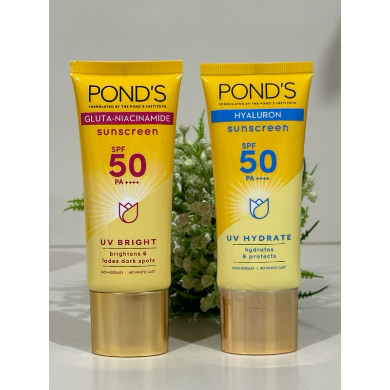 PONDS UV Sunscreen UV Hydrate with Hyaluron for Instant Hydration 50mL ...