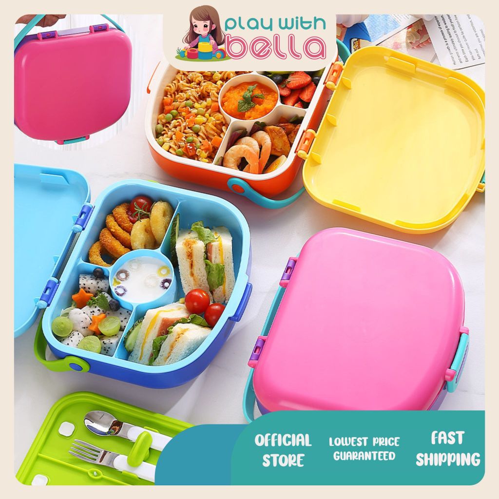 Personalized (FREE) Bean Lunch Bento Box with Handle 1300mL | Shopee ...