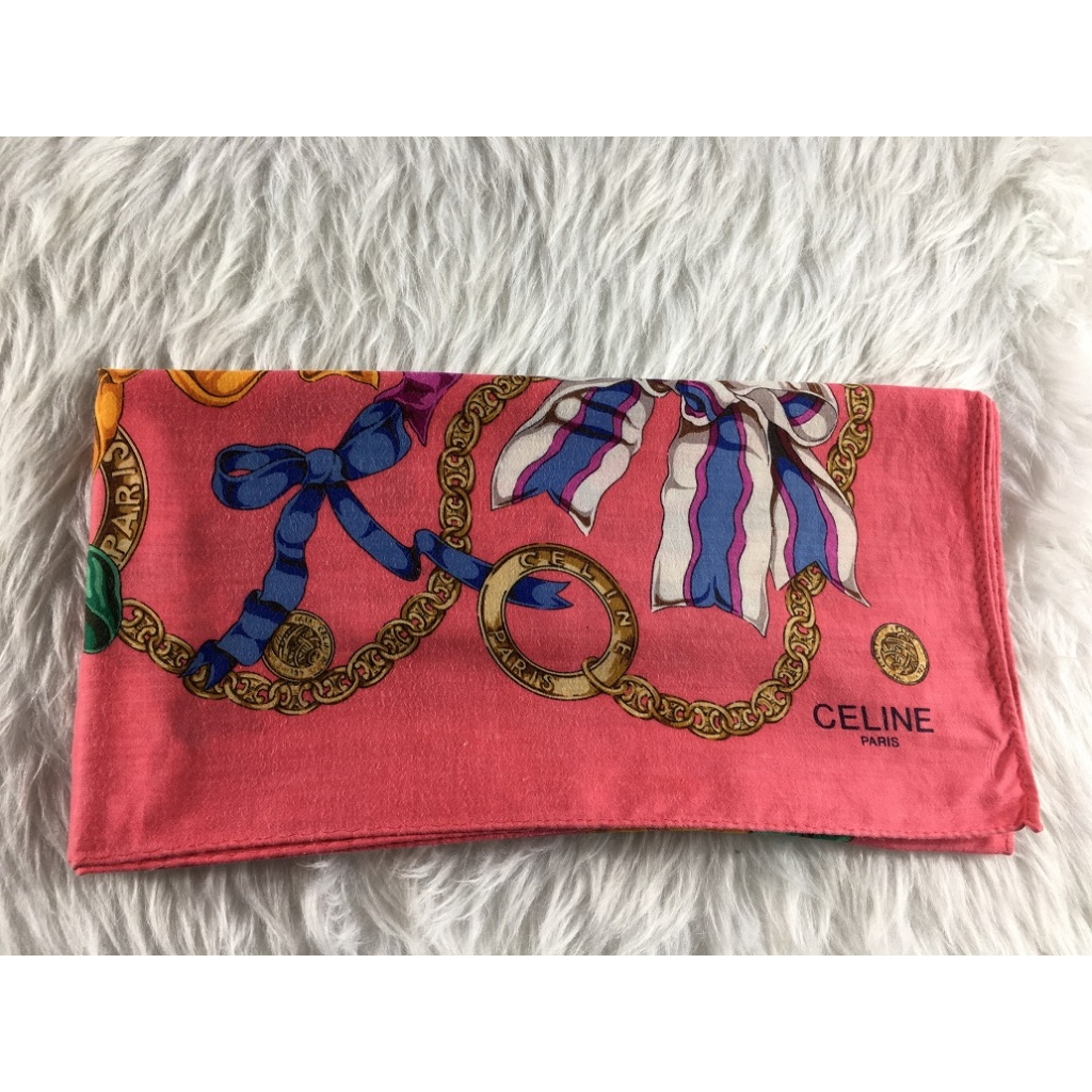 Celine Crimson Ribbon Large Handkerchief | Shopee Philippines