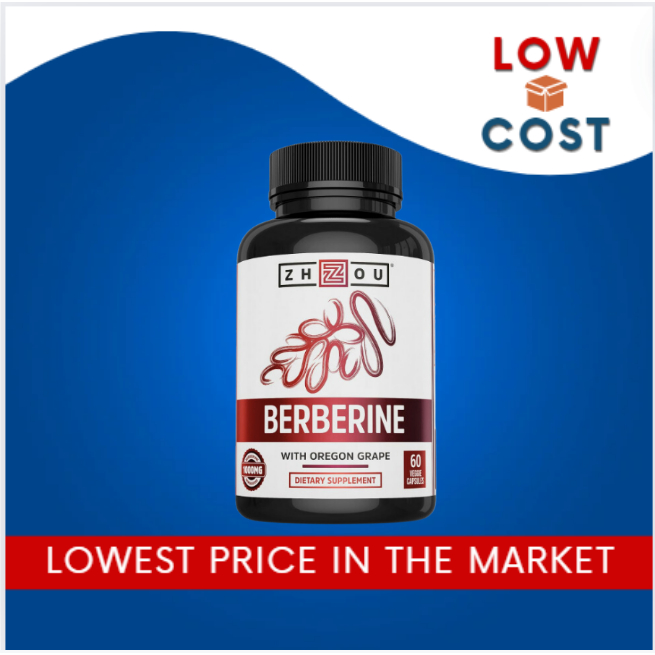 LowCost PH| Zhou Nutrition, Berberine with Oregon Grape, 1,000 mg, 60 ...