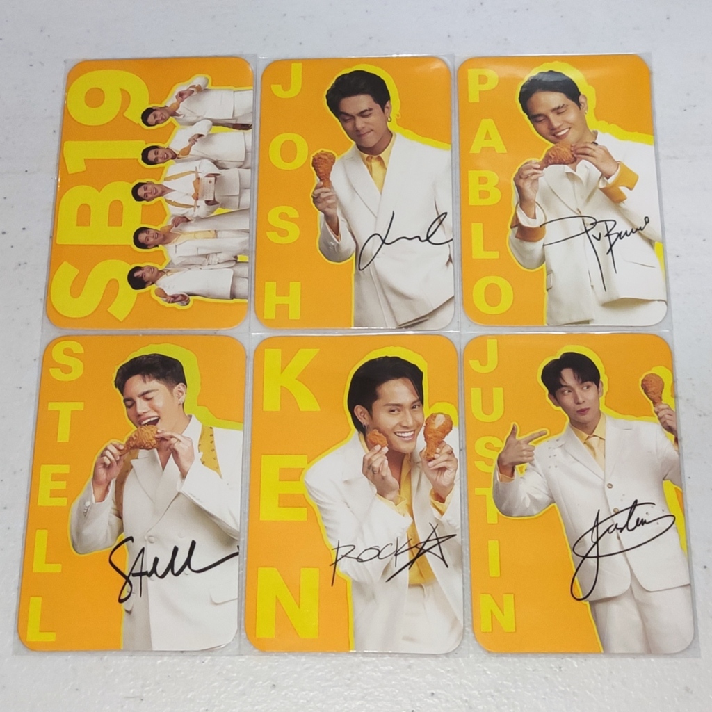 SB19 McDo Mcdonald's Official Photocard Card | Shopee Philippines