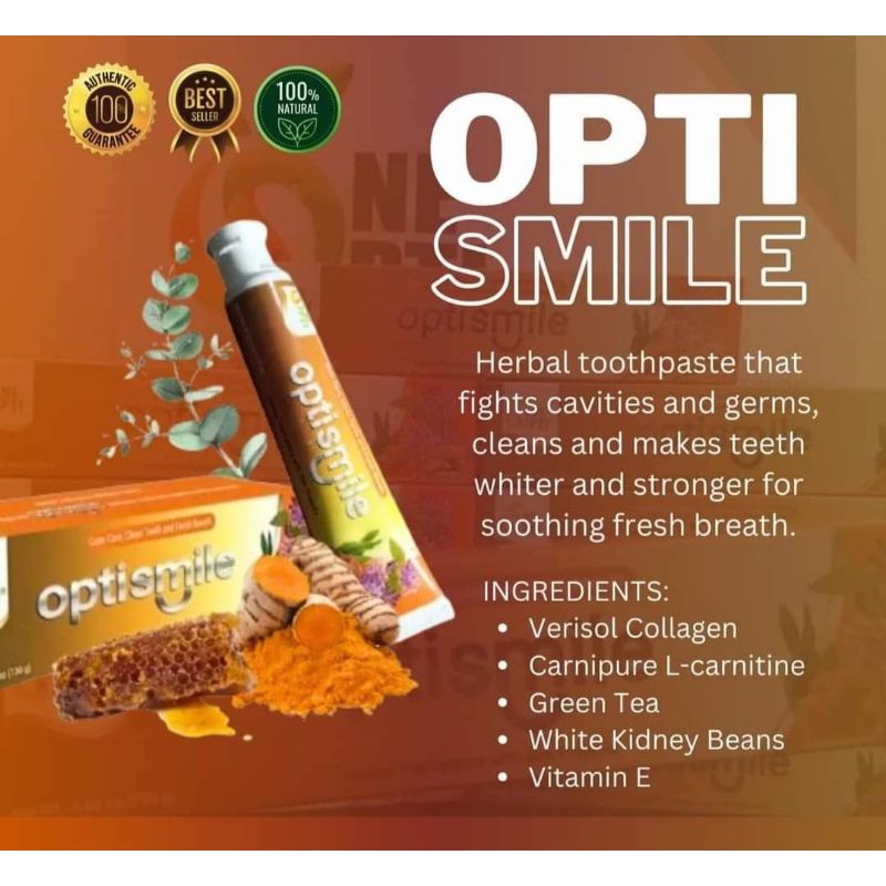 one opti smile (herbal toothpaste ) | Shopee Philippines